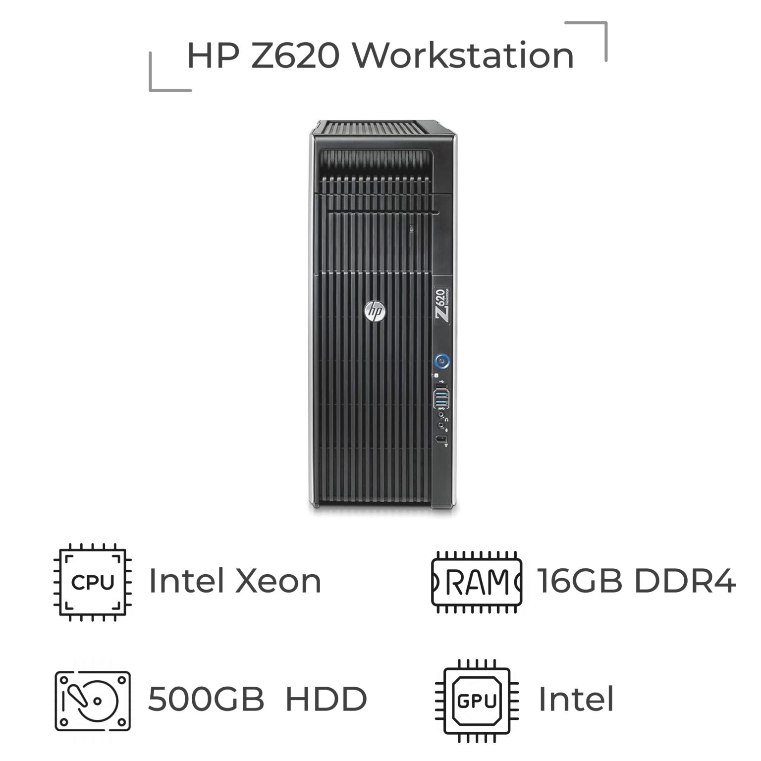 کیس سرور ورک استیشن اچ پی HP Z620 Workstation با 2 پردازنده